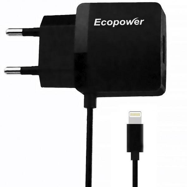 Cargador USB Ecopower EP-7052 Con Cable Lightning - Negro | Smart House ...