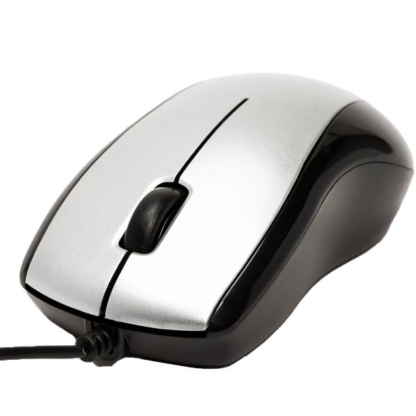 Mouse Maxell MOWR-101 USB - Plata/Negro | Smart House, Tienda Online